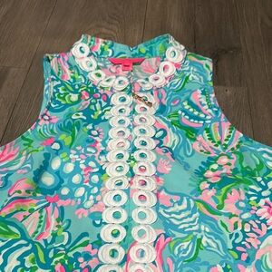 Lilly Pulitzer | Dresses | Lilly Pulitzer Blue And Pink Floral Dress ...